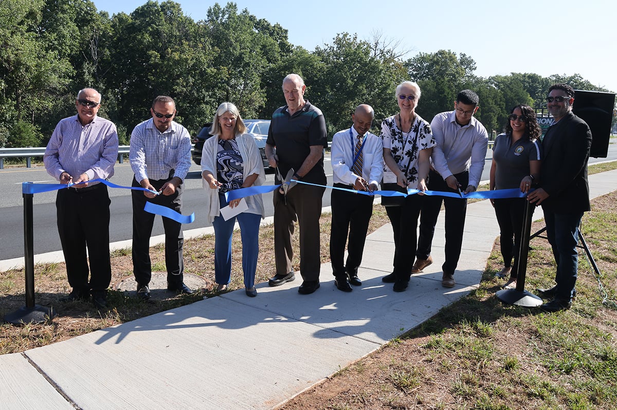 New Sidewalk Along Old Bridge Road Completed in Lake Ridge